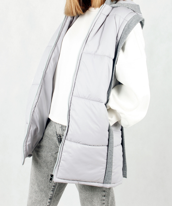 پافر کلاه دار زنانه زیبو Ziboo مدل Calli|رنگ مشکی-بانی مد