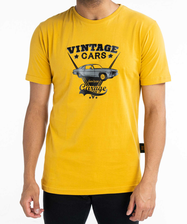 تیشرت مردانه لیوایرن Lioiren کد 1050052|رنگ خردلی-بانی مد