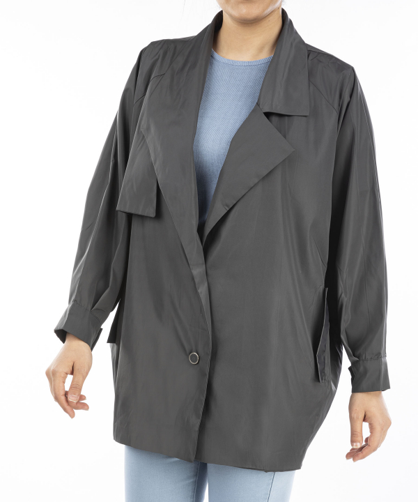 بارانی زنانه ریس Rees کد 1136005-01|رنگ زغالی-بانی مد