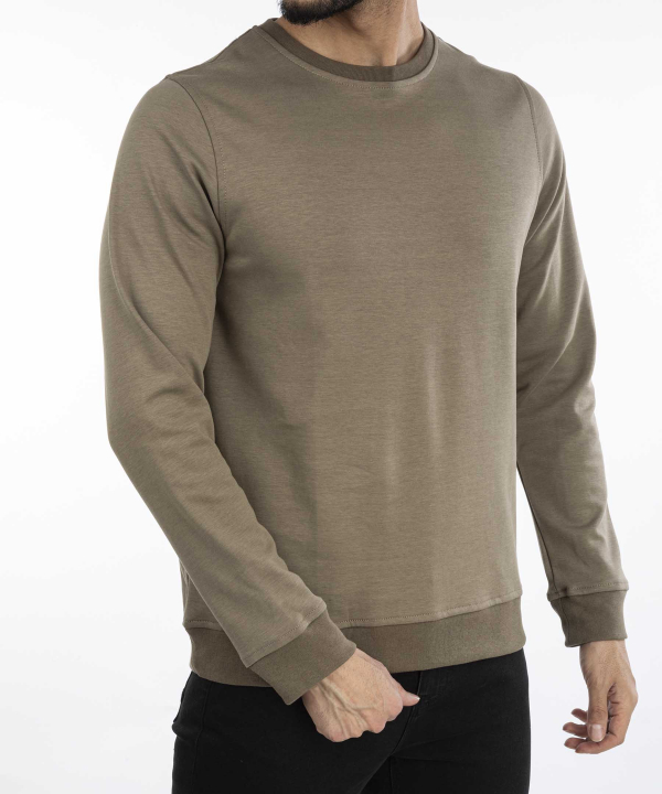 سویشرت مردانه جوتی جینز JootiJeans کد 33571332|رنگ سبز زیتونی-بانی مد