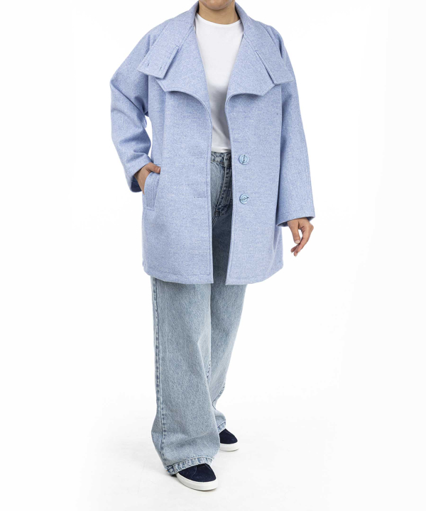 پالتو زنانه ریس Rees کد 1106003|رنگ سرمه ای آبی تیره-بانی مد