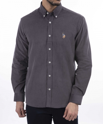 پیراهن مردانه یو اس پولو US Polo کد 3252E2|رنگ مشکی-بانی مد