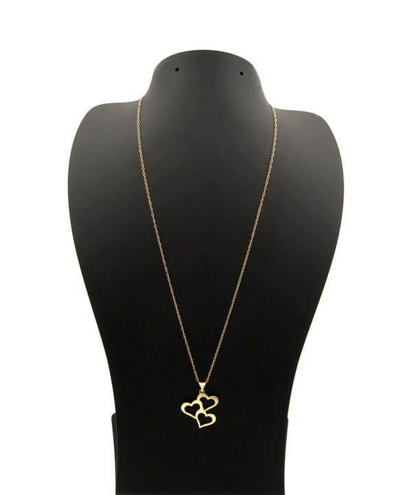 گردنبند طلا زنانه کاپانی Kapani مدل قلب کد KN020|رنگ طلایی-بانی مد