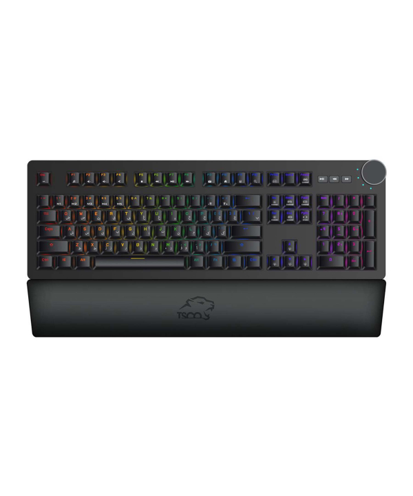 کیبورد مخصوص بازی تسکو مدل GK 8128|رنگ مشکی-بانی مد