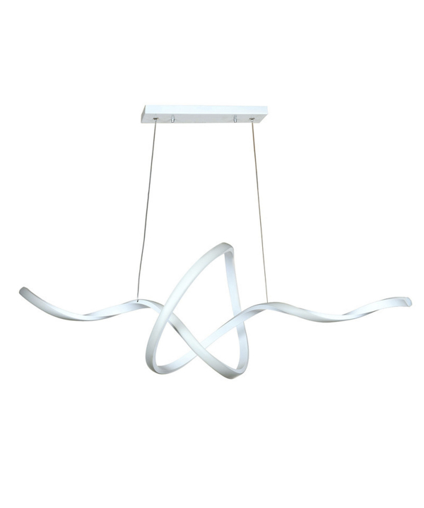 لوستر آویز چشمه نور کد L6377/1H-WT|رنگ مهتابی-بانی مد