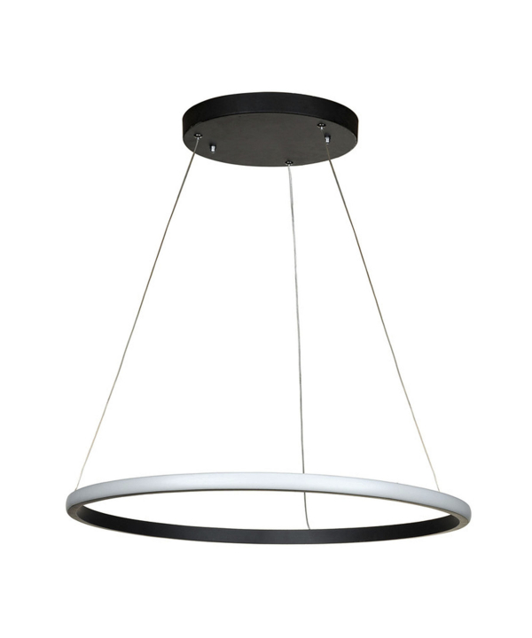 لوستر آویز چشمه نور کد L6332/1H-BK|رنگ آفتابی-بانی مد