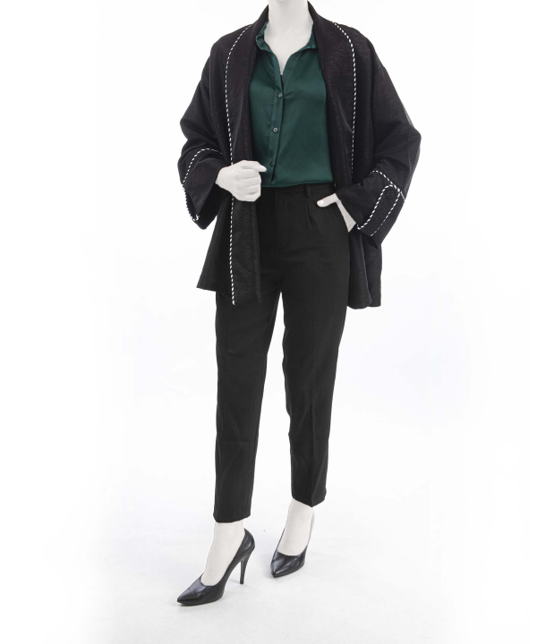 مانتو زنانه سه دو Sedo کد 4SW28NW0041|رنگ مشکی-بانی مد