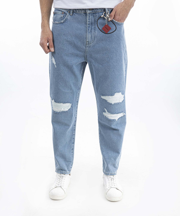 شلوار جین مردانه پوتنزا Potenza کد 92342116|رنگ طوسی روشن-بانی مد