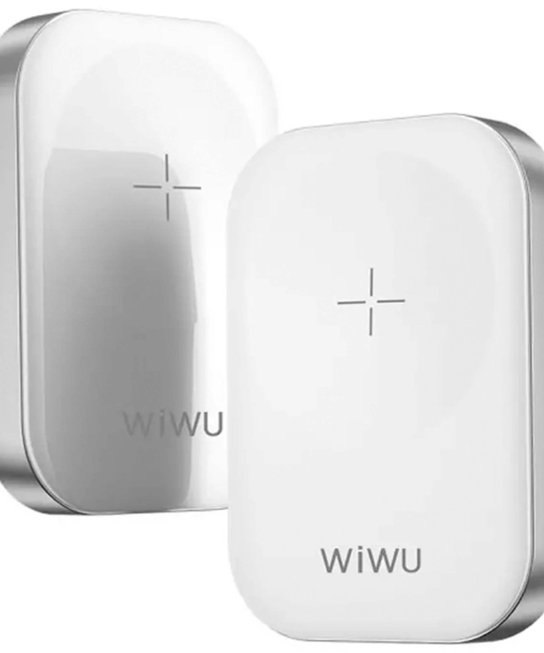 معرفی مینی شارژر وایرلس اپل واچ مغناطیسی ویوو WiWU مدل M16|رنگ سفید-بانی مد