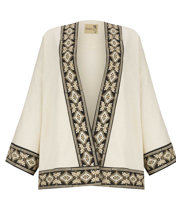 مانتو زنانه السانا Elsana کد 1842|رنگ مشکی-بانی مد