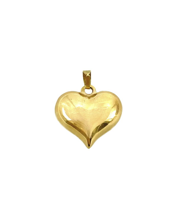 پلاک قلب لوکس هماتیت گلد Hematite Gold کد 130047|رنگ طلایی-بانی مد