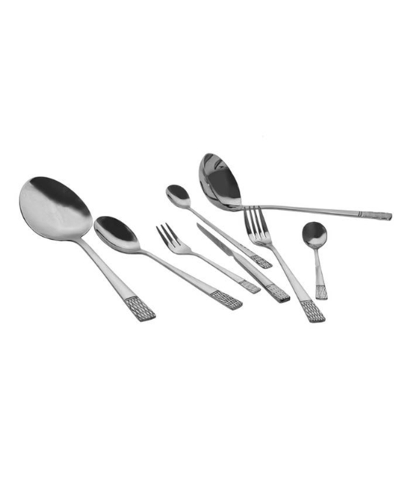 سرویس قاشق چنگال 146 پارچه ام جی اس MGS سری DF001|رنگ نقره ای-بانی مد