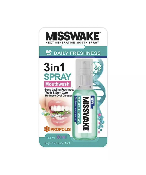 اسپری دهان شویه میسویک Misswake با رایحه نعنا حجم 30 میلی لیتر|رنگ سبز ...