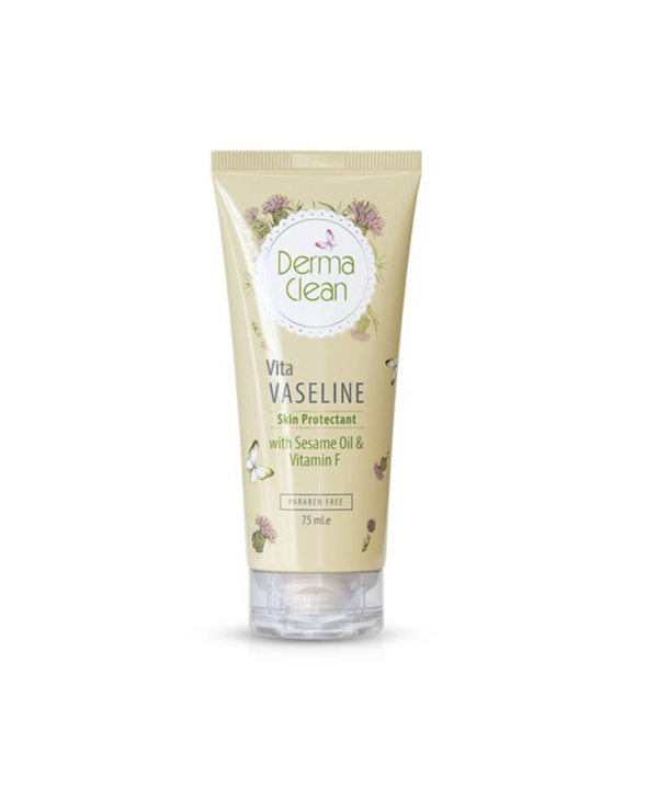 وازلین ویتامینه درماکلین Derma Clean حاوی روغن کنجد و ویتامین F حجم 75 ...