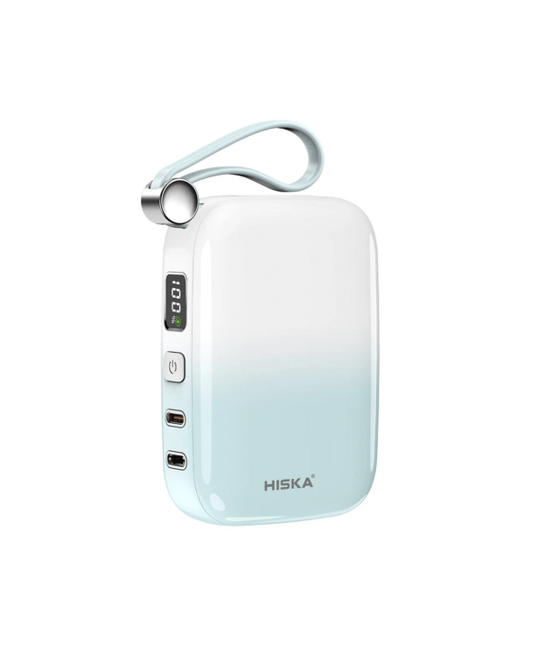 پاوربانک هیسکا مدل HP-125PD ظرفیت 10000 میلی آمپر ساعت|رنگ خاکستری-بانی مد